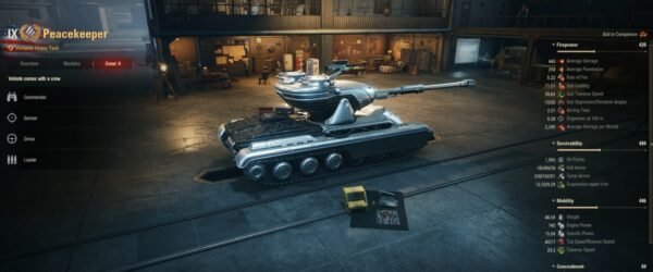 OCP Peacekeeper Stats: Real Review of WoT Tier IX Heavy Tank